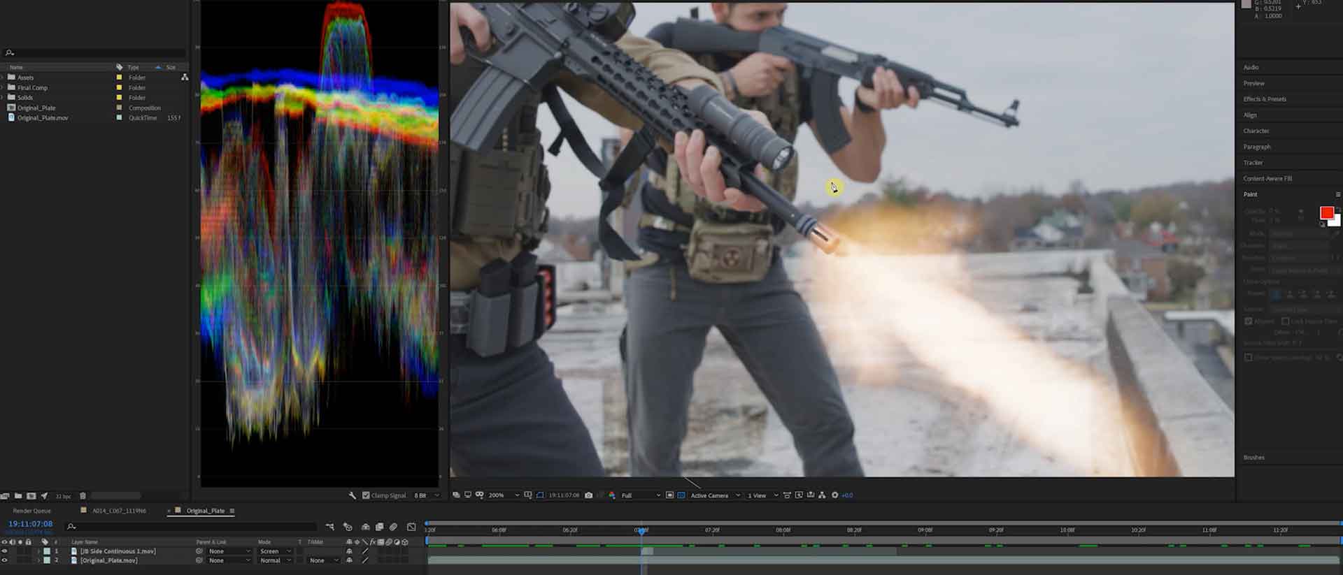 How To Composite Muzzle Flashes And More To Your Gun VFX | AE Tutorial | ActionVFX